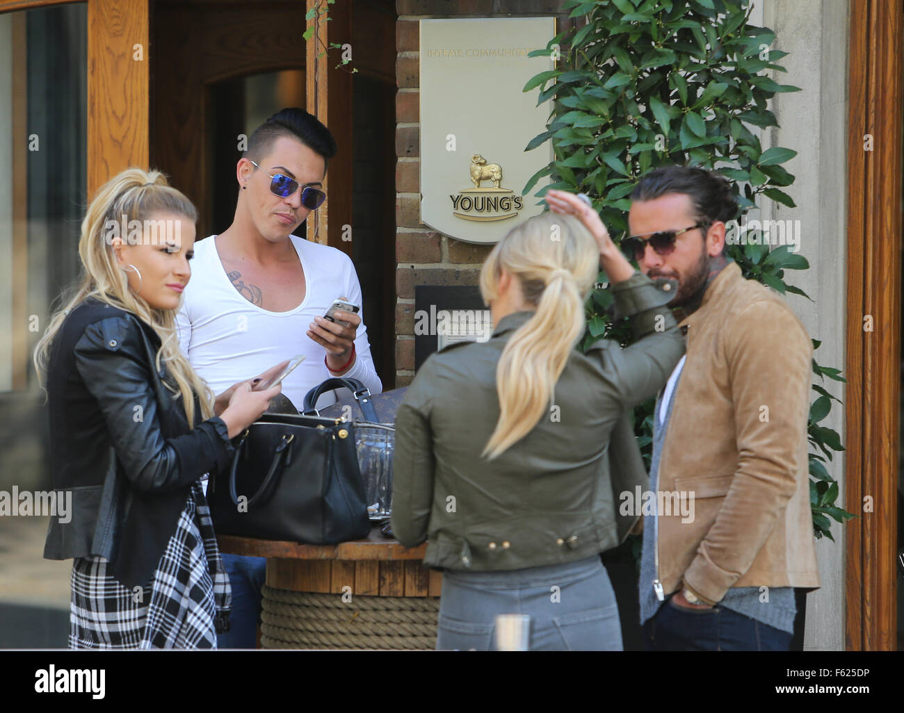 Towie stars outside itv studios featuring hi-res stock photography and ...