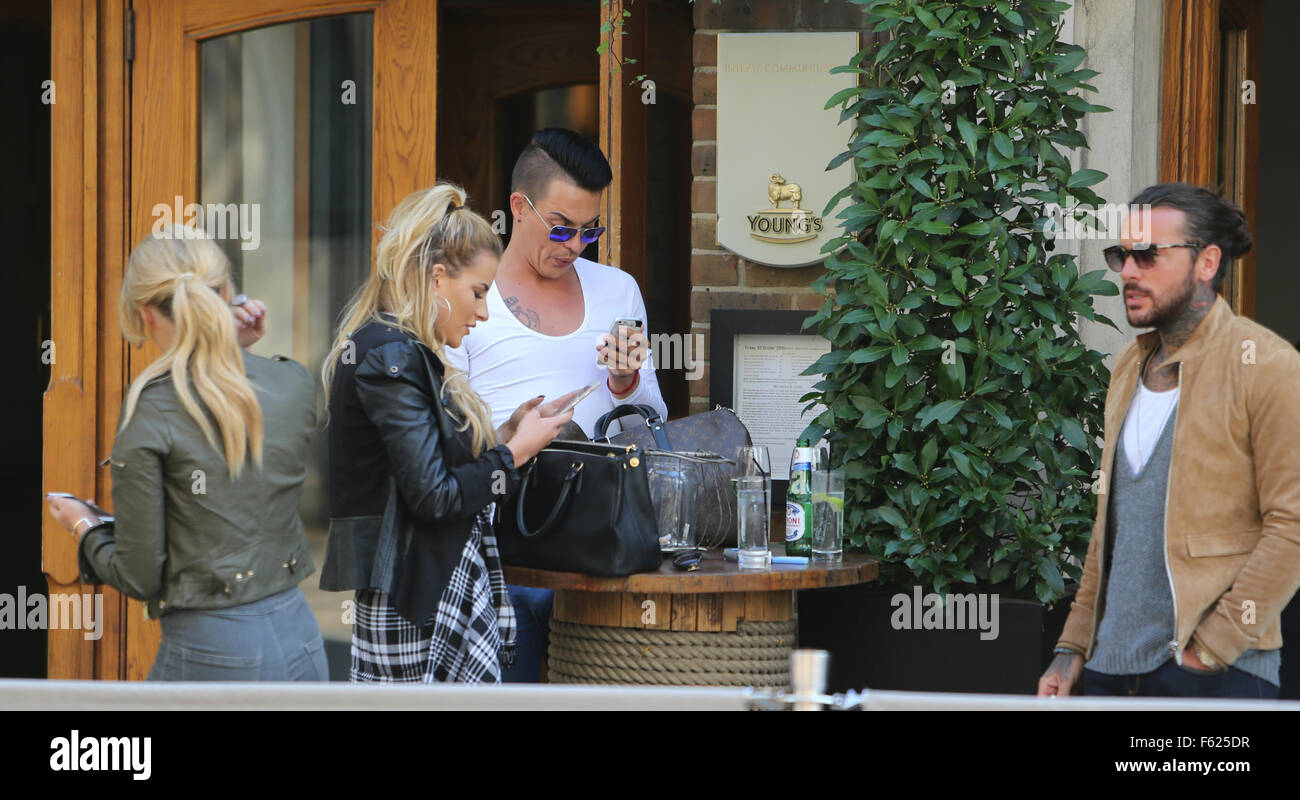 Towie stars outside itv studios featuring hi-res stock photography and ...