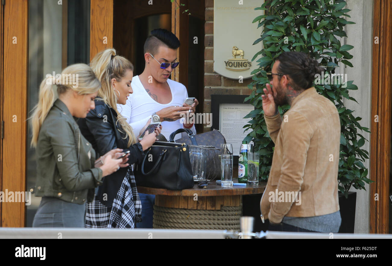 Towie stars outside itv studios featuring hi-res stock photography and ...