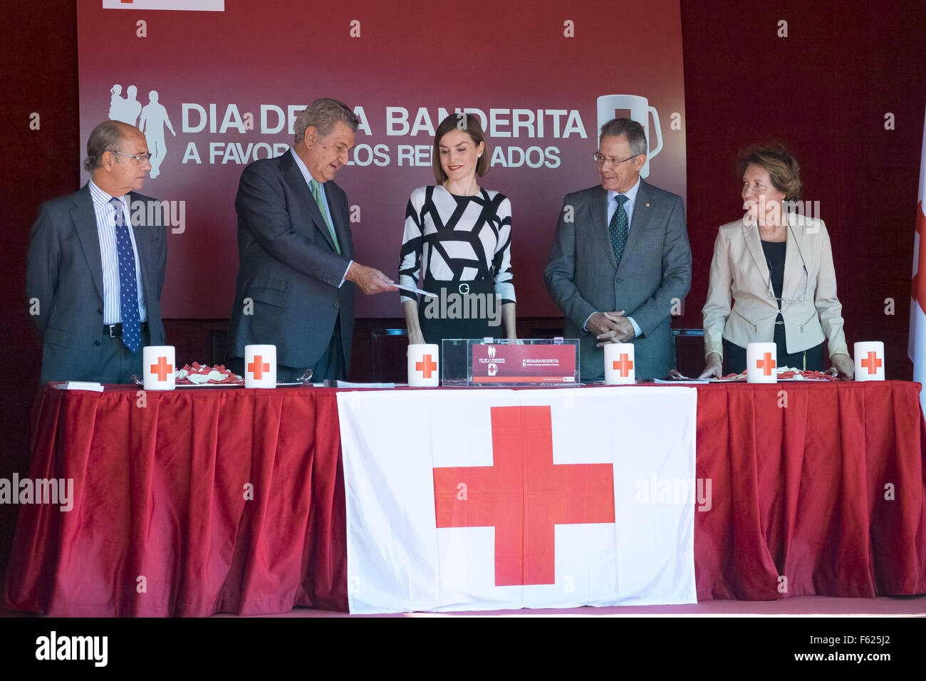 Spanish royals attend the Red Cross Fundraising Day in Madrid Featuring ...