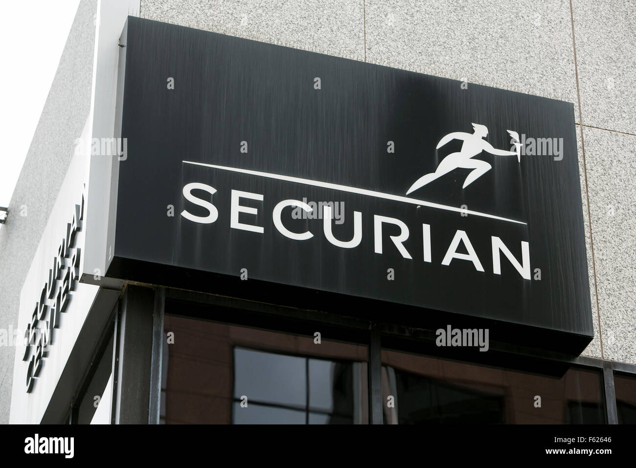 A logo sign outside of the headquarters of Securian Financial Group ...