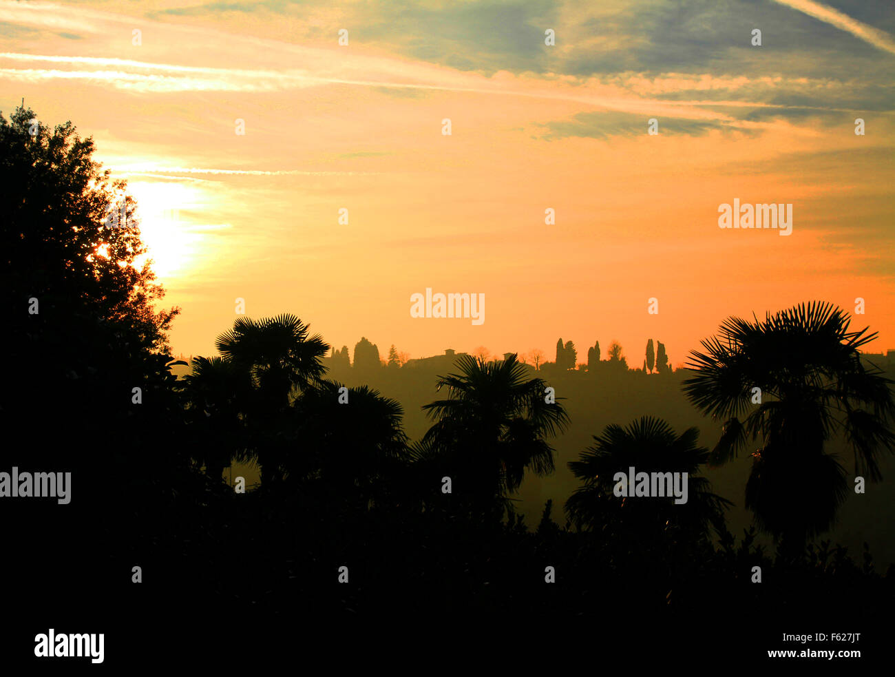 Beautiful sunset tuscany hi-res stock photography and images - Alamy