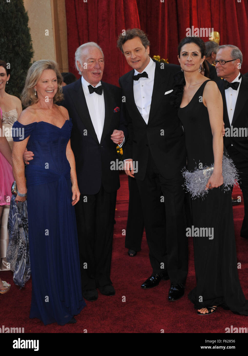 LOS ANGELES, CA - MARCH 7, 2010: Christopher Plummer & Colin Firth at ...