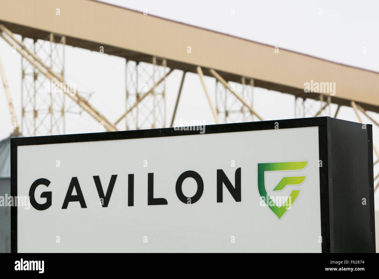 A logo sign outside of a facility occupied by Gavilon in Moorhead ...
