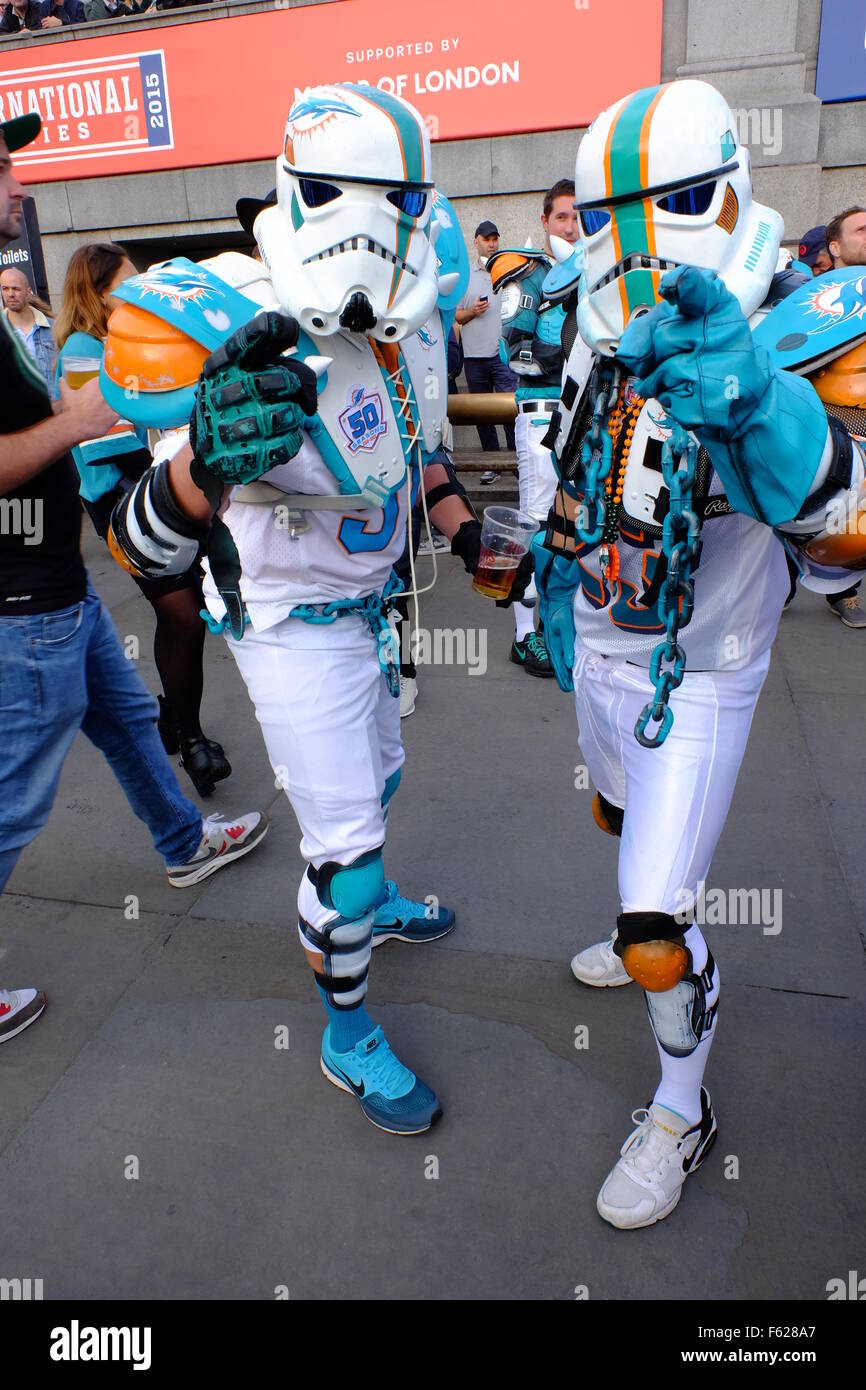 NFL fan rally in Trafalgar Square prior to a London game between the ...