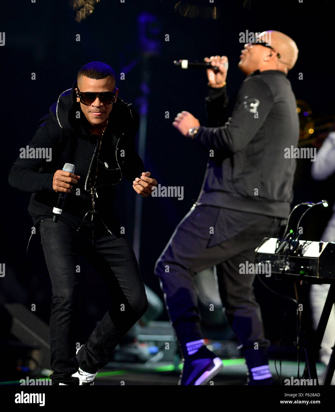 Gente de Zona perform at the American Airlines Arena Featuring: Randy ...