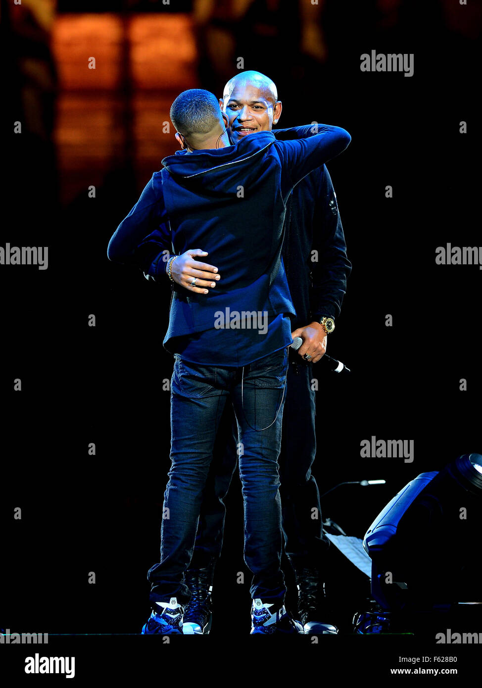Gente de Zona perform at the American Airlines Arena Featuring: Randy ...
