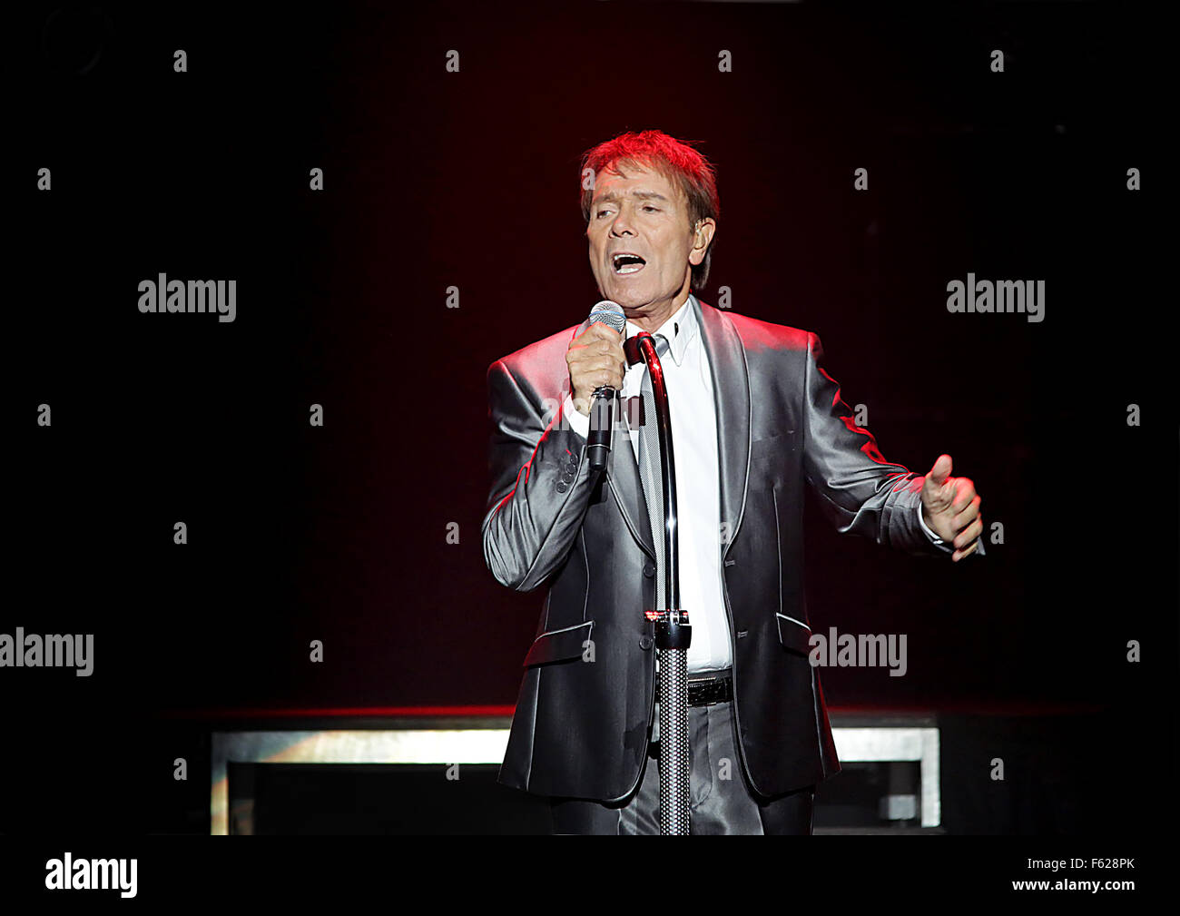 Cliff Richard performing on his 75th Anniversary Tour at Liverpool ...
