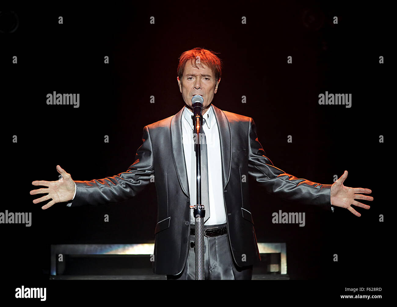 Cliff Richard performing on his 75th Anniversary Tour at Liverpool ...