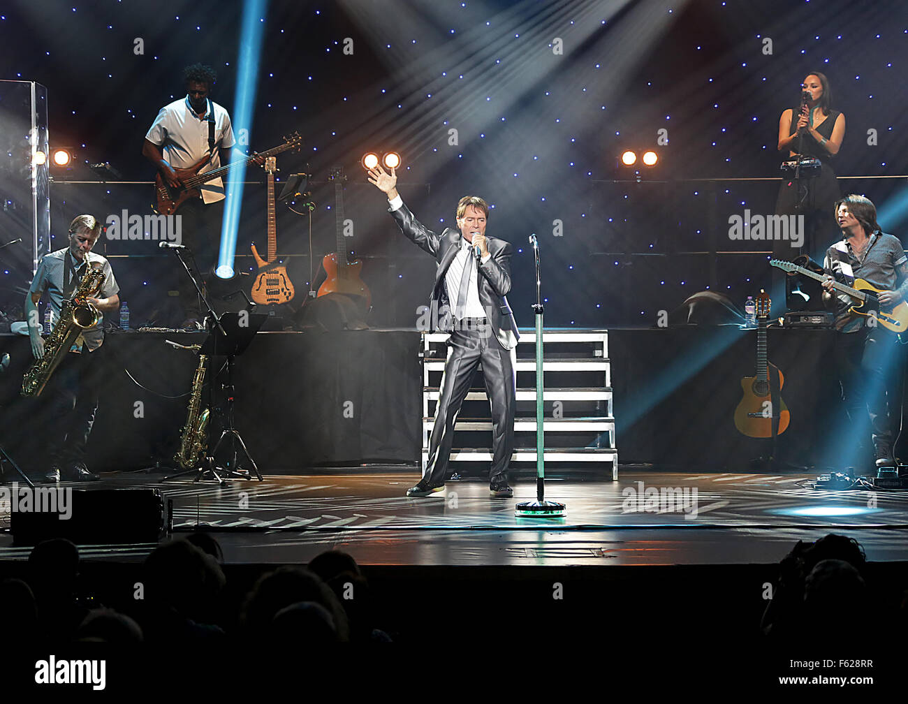 Cliff Richard performing on his 75th Anniversary Tour at Liverpool ...