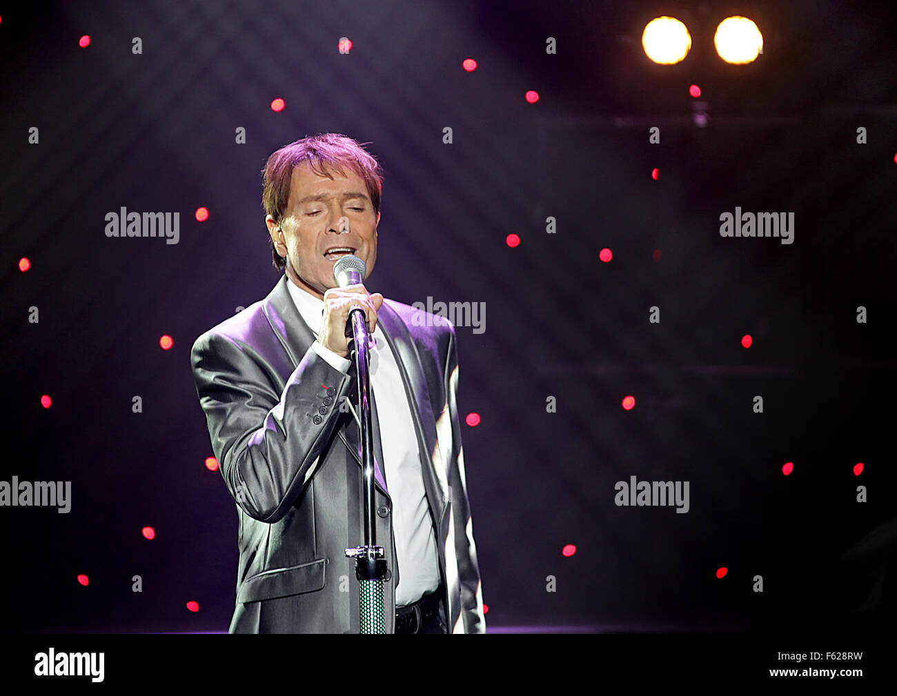 Cliff Richard performing on his 75th Anniversary Tour at Liverpool ...