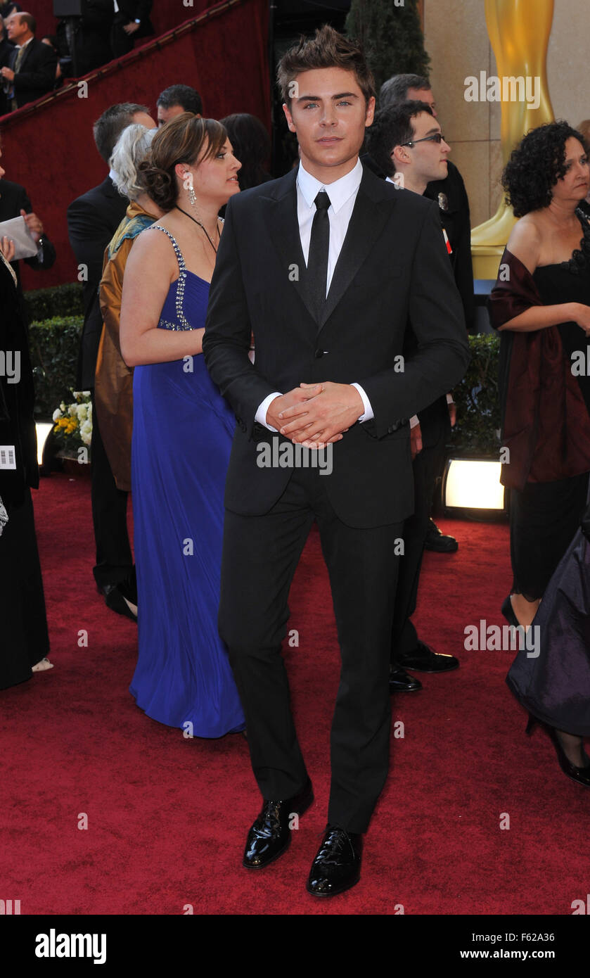 LOS ANGELES, CA - MARCH 7, 2010: Zac Efron at the 82nd Annual Academy ...