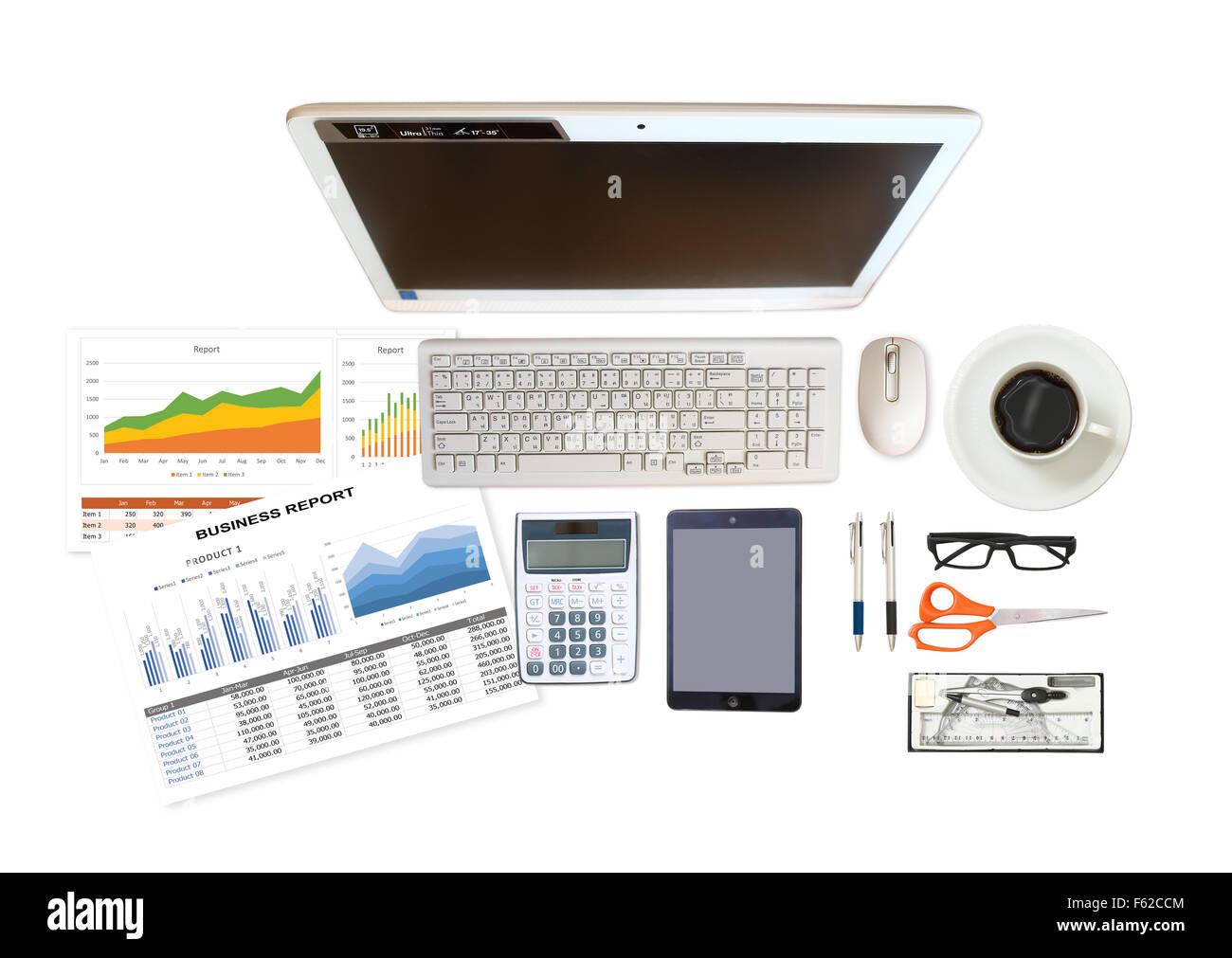 Workplace business economy finance Cut Out Stock Images & Pictures - Alamy