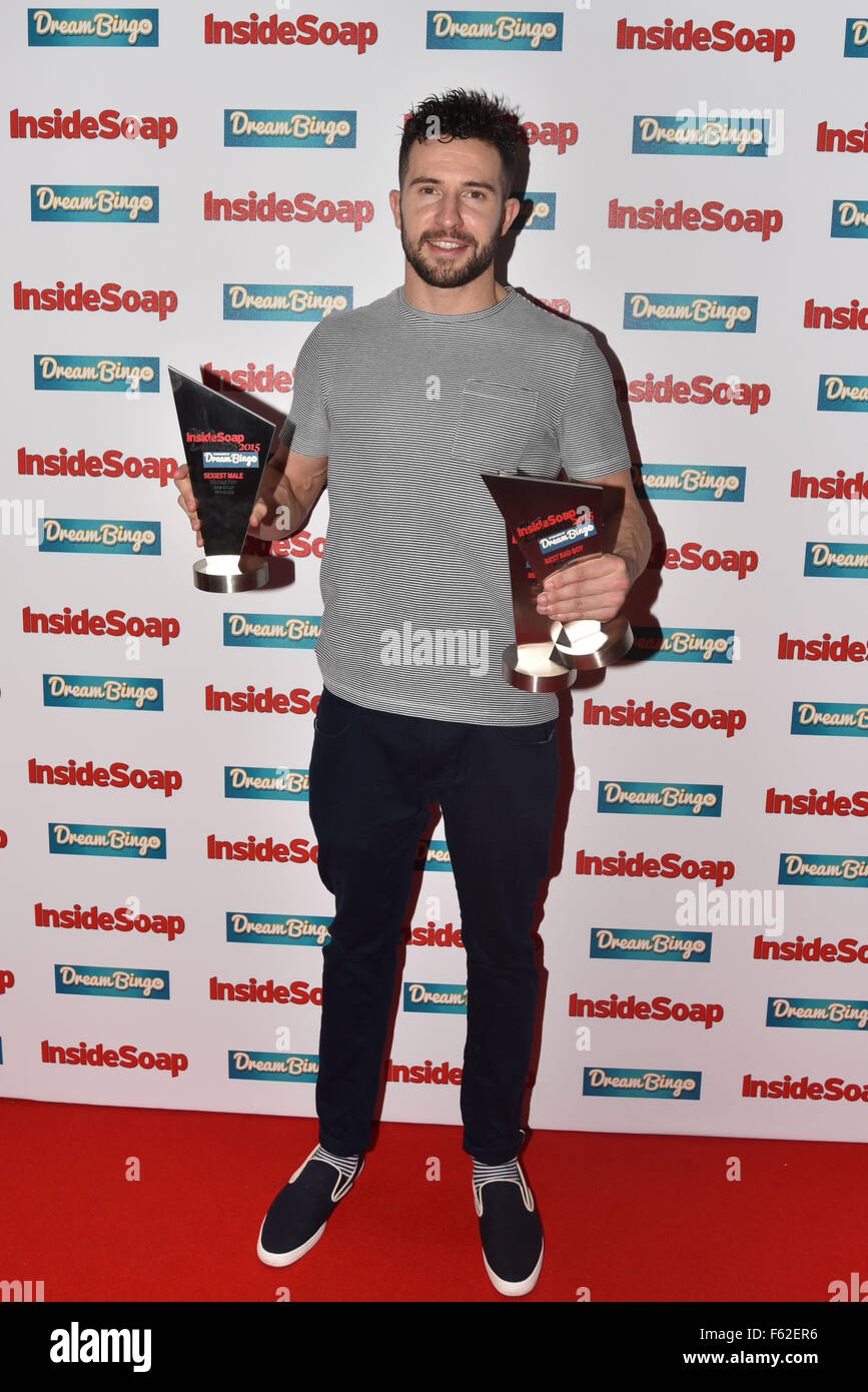 Inside Soap Awards 2015 held at the DSTRKT. Featuring: Michael Parr ...