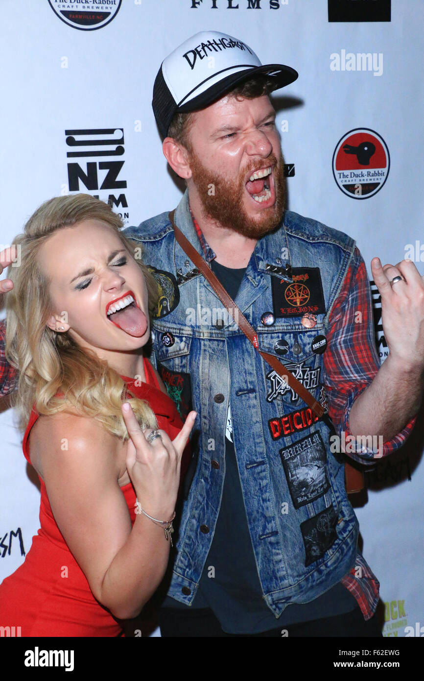 Dark Sky Films premiere of 'Deathgasm' - Arrivals Featuring: Kimberley ...