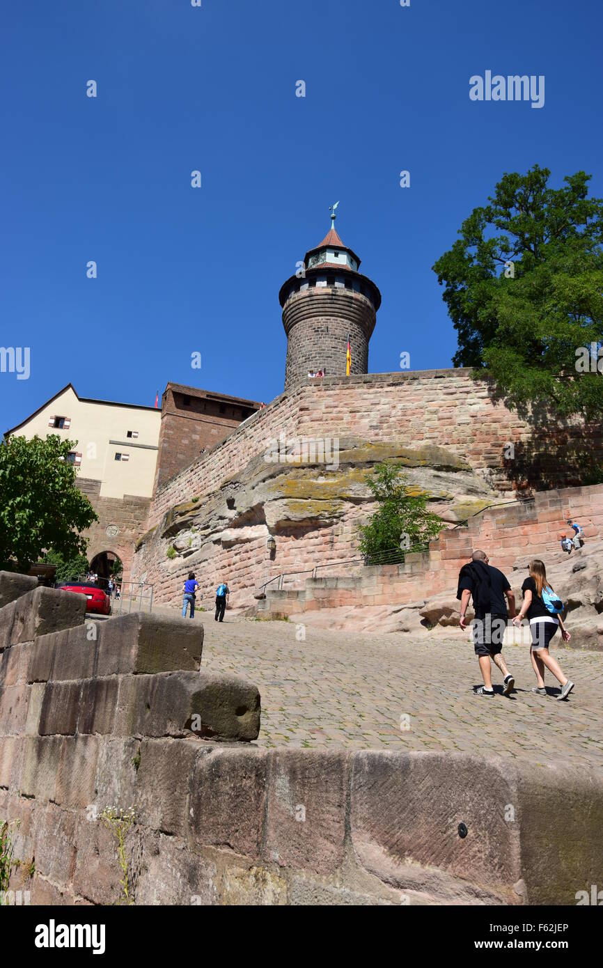 Kaiserburg castle nuremberg franconia bavaria hi-res stock photography ...