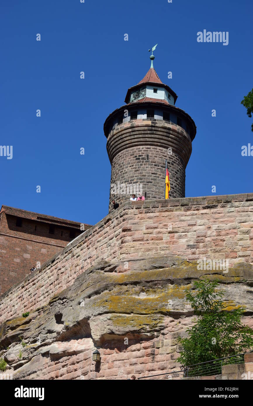 Kaiserburg castle nuremberg franconia bavaria hi-res stock photography ...