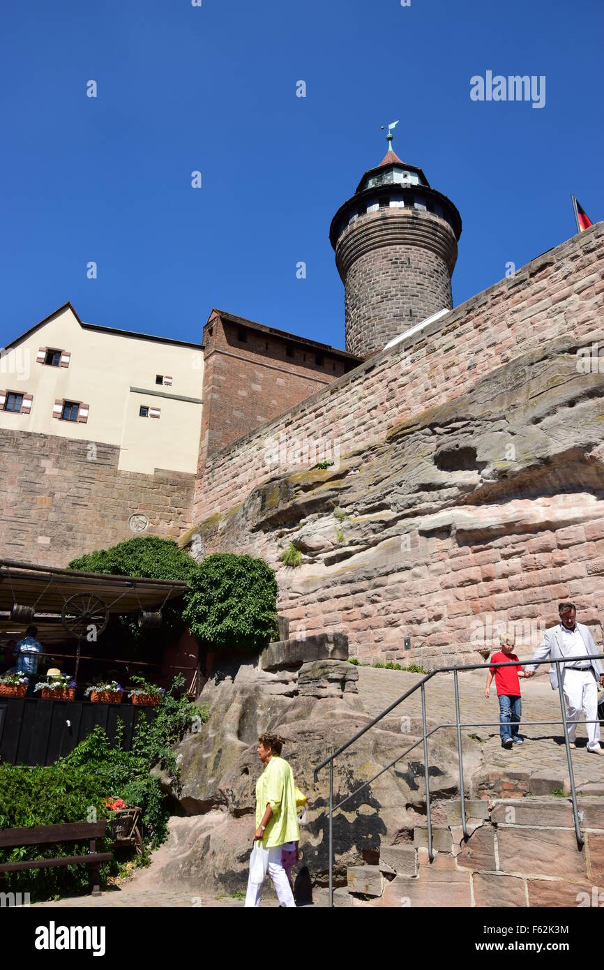 Kaiserburg castle nuremberg franconia bavaria hi-res stock photography ...