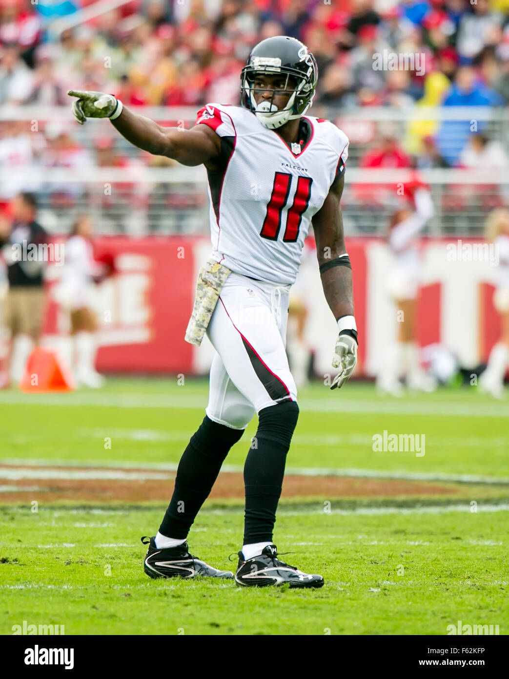 Santa Clara, CA. 8th Nov, 2015. Atlanta Falcons wide receiver Julio ...