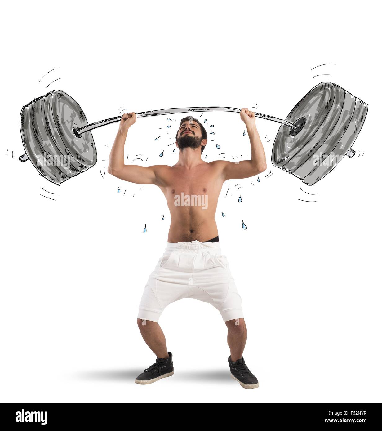Weightlifting boy Cut Out Stock Images & Pictures - Alamy