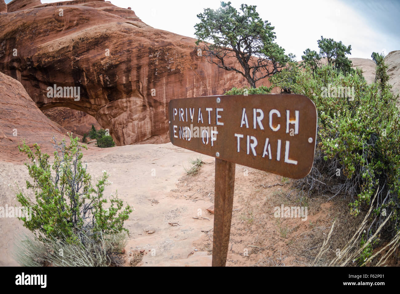 Sign trail slickrock hi-res stock photography and images - Alamy