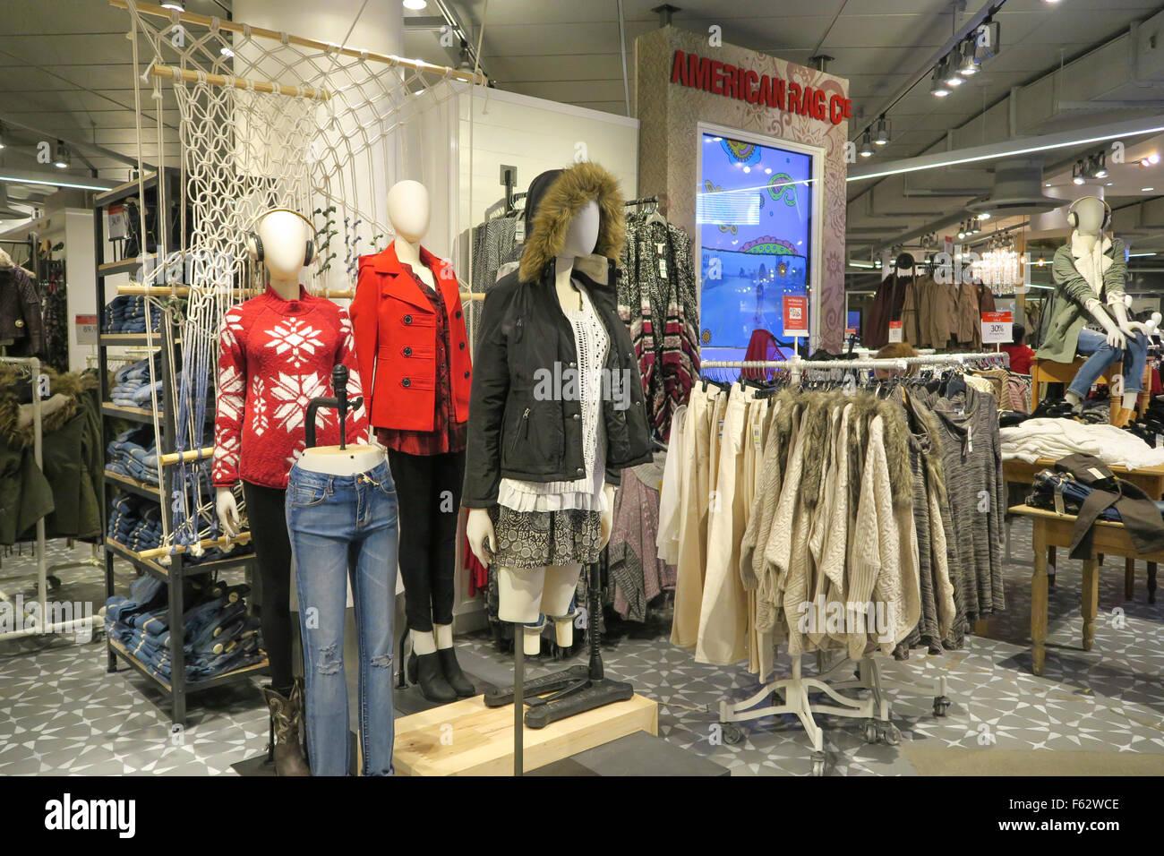One Below in Macy's Department Store, Herald Square, NYC Stock Photo ...
