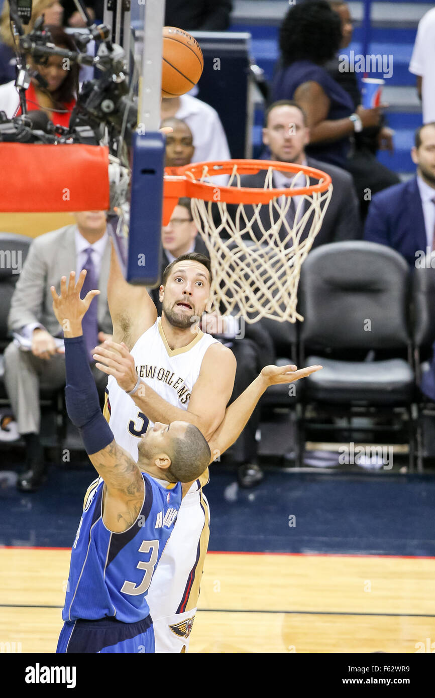 New Orleans, LA, USA. 10th Nov, 2015. New Orleans Pelicans forward Ryan ...