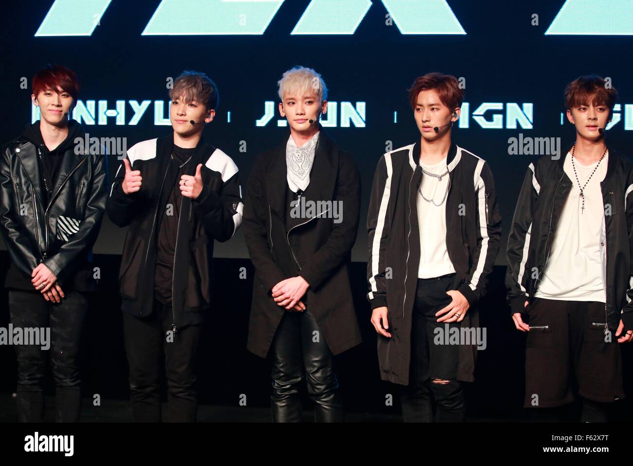 Seoul, South Korea. 10th Nov, 2015. MAP6 first showcase hold in Seoul, South Korea on 10th ...