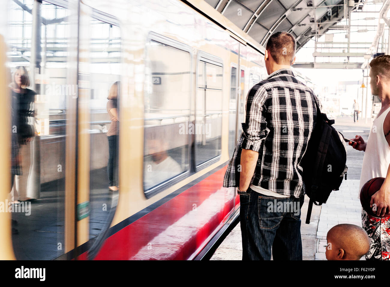On standing platform hi-res stock photography and images - Alamy