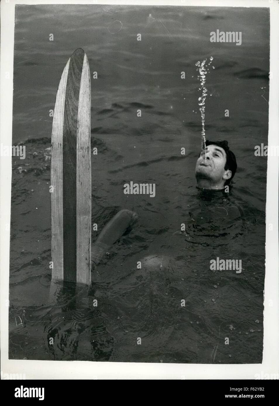 1968 - Wyatt Earp tries out new foam rubber water - ski-ing suit ...
