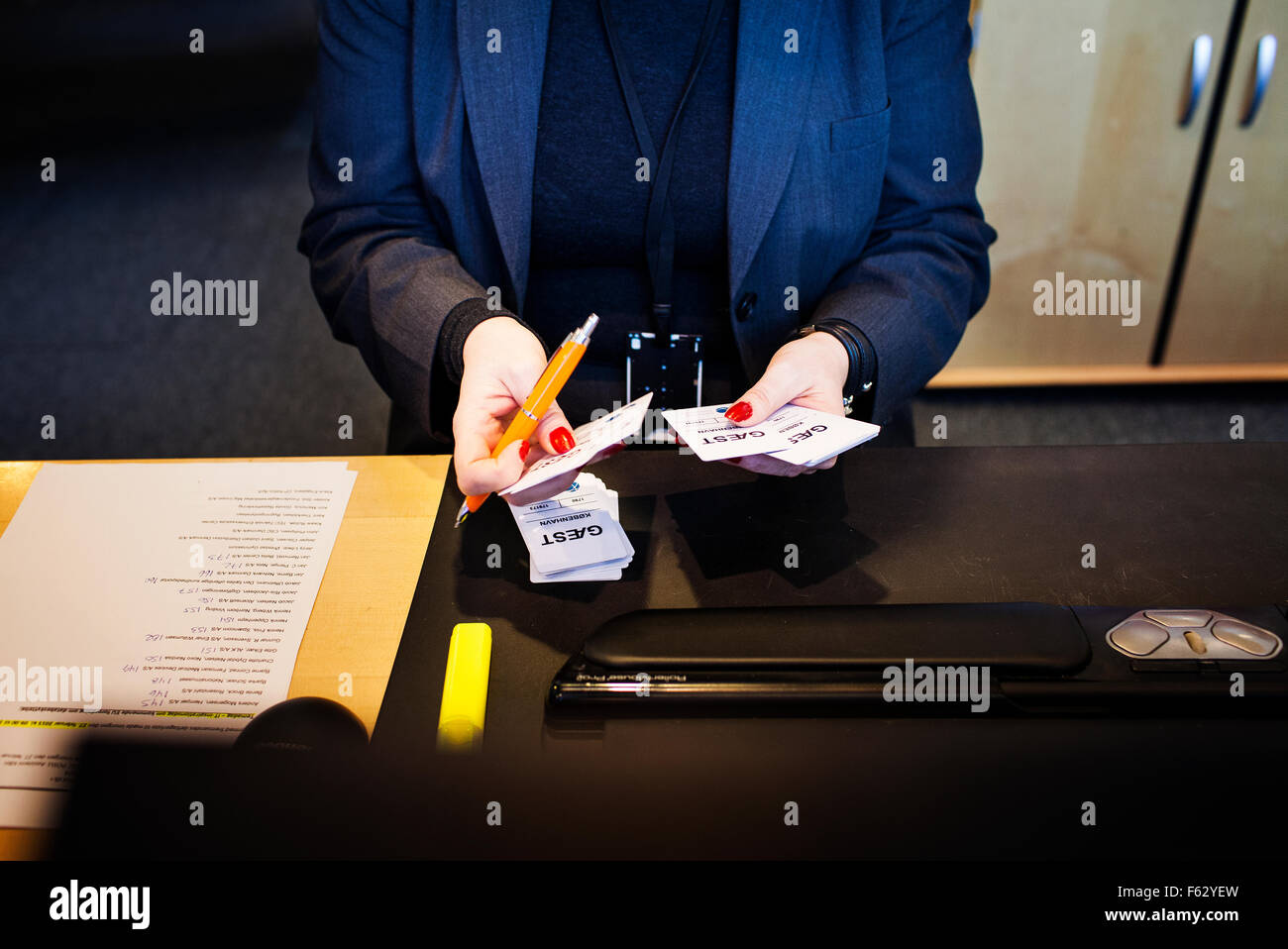 Visitors badge hi-res stock photography and images - Alamy