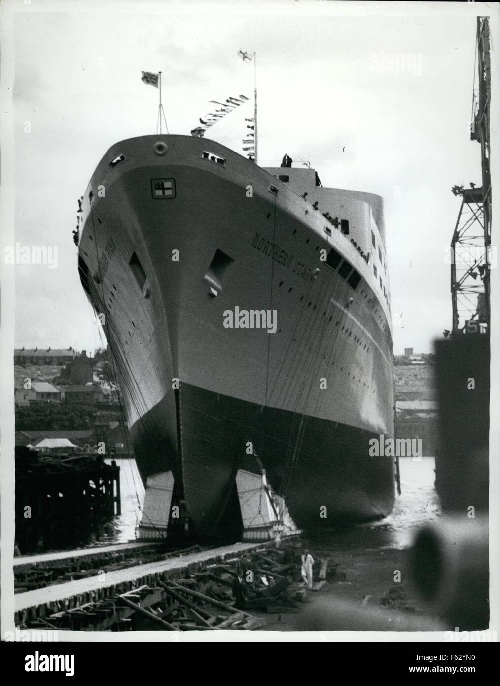 1968 - The Queen Mother launches the passenger liner Northern Star at ...