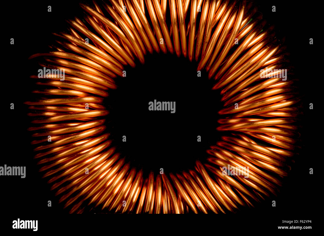 Closeup of electrical copper transformer Stock Photo - Alamy