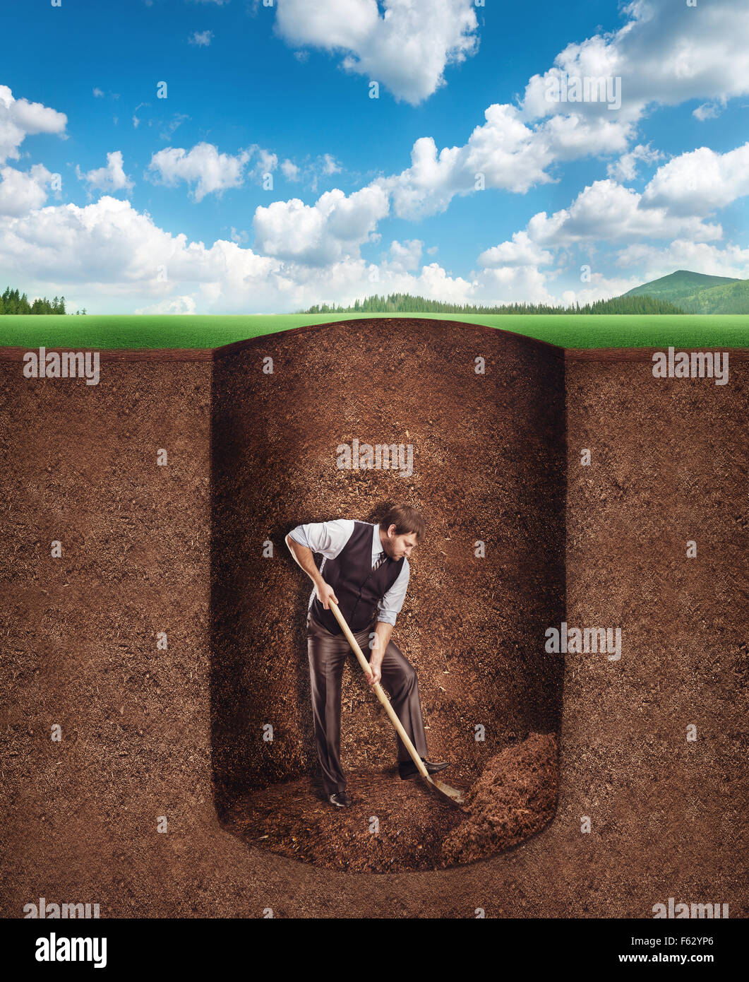 Digs tunnel hi-res stock photography and images - Alamy