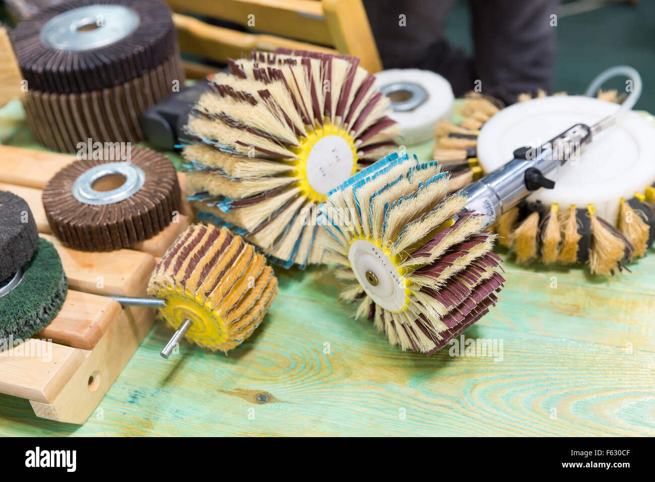 Many grinding rollers close up Stock Photo - Alamy