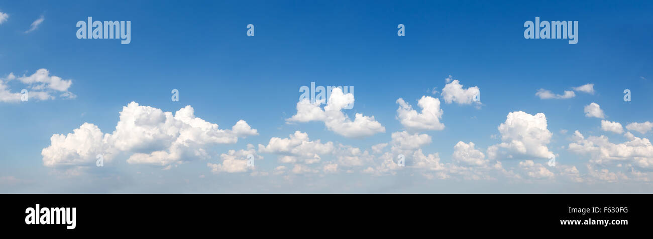 Panoramic view of the blue sky Stock Photo - Alamy