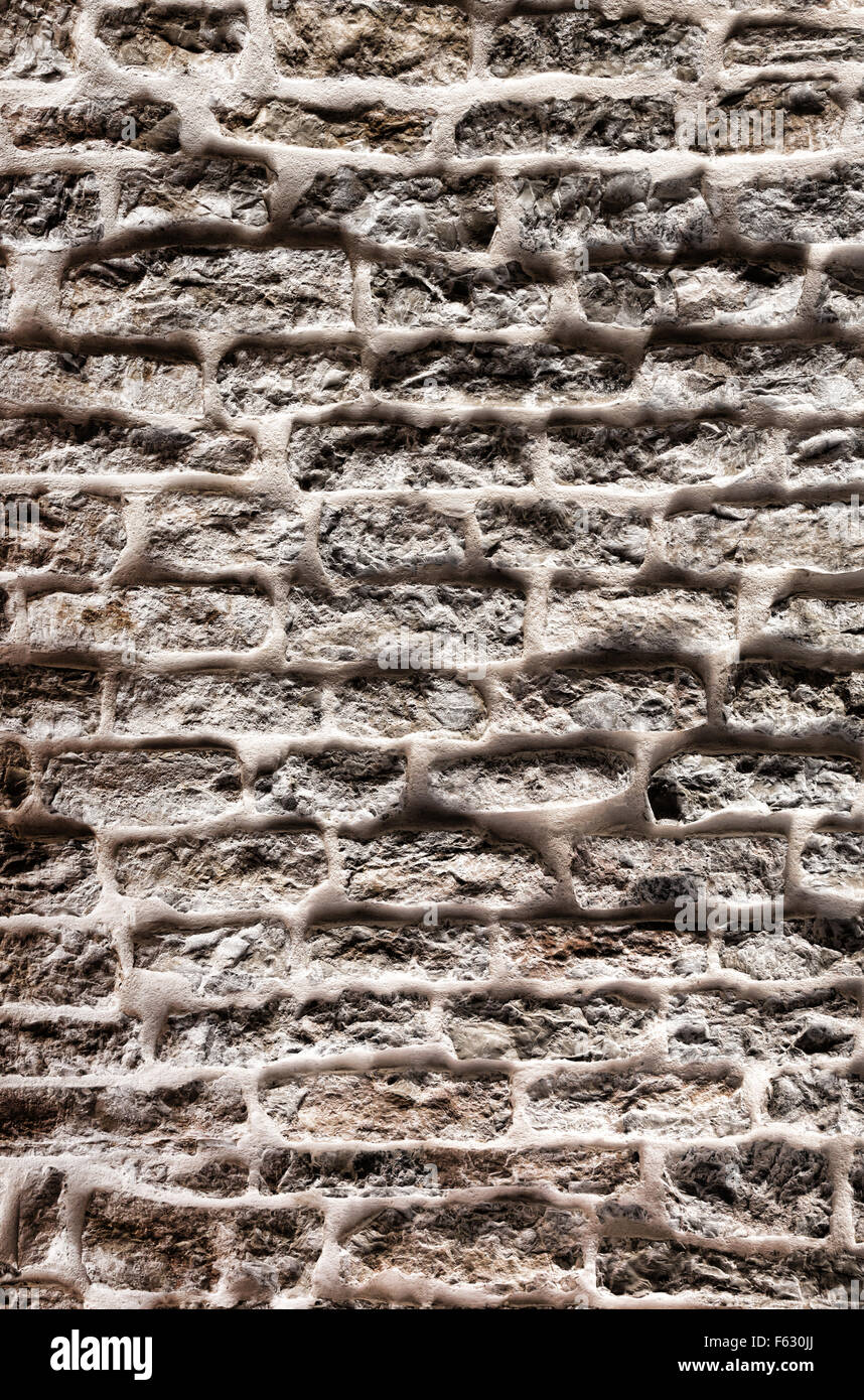 Ancient dark stone wall background Stock Photo - Alamy