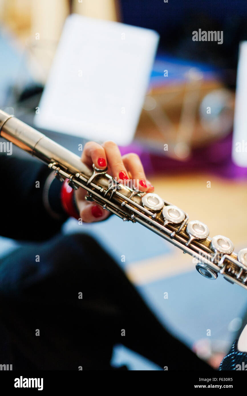 Woman playing clarinet hi-res stock photography and images - Alamy
