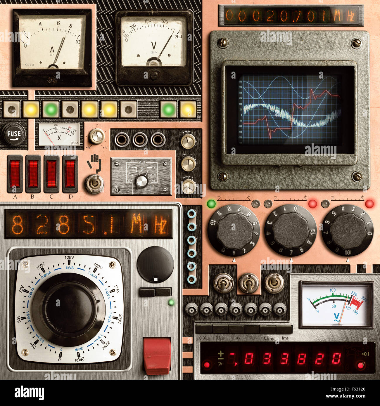 Vintage control panel hi-res stock photography and images - Alamy