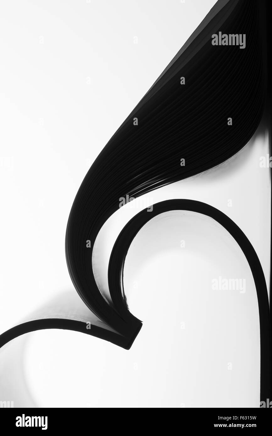 Macro view of abstract paper curves Stock Photo - Alamy