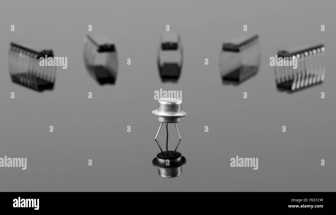 Concept of the transistor and chips Stock Photo - Alamy