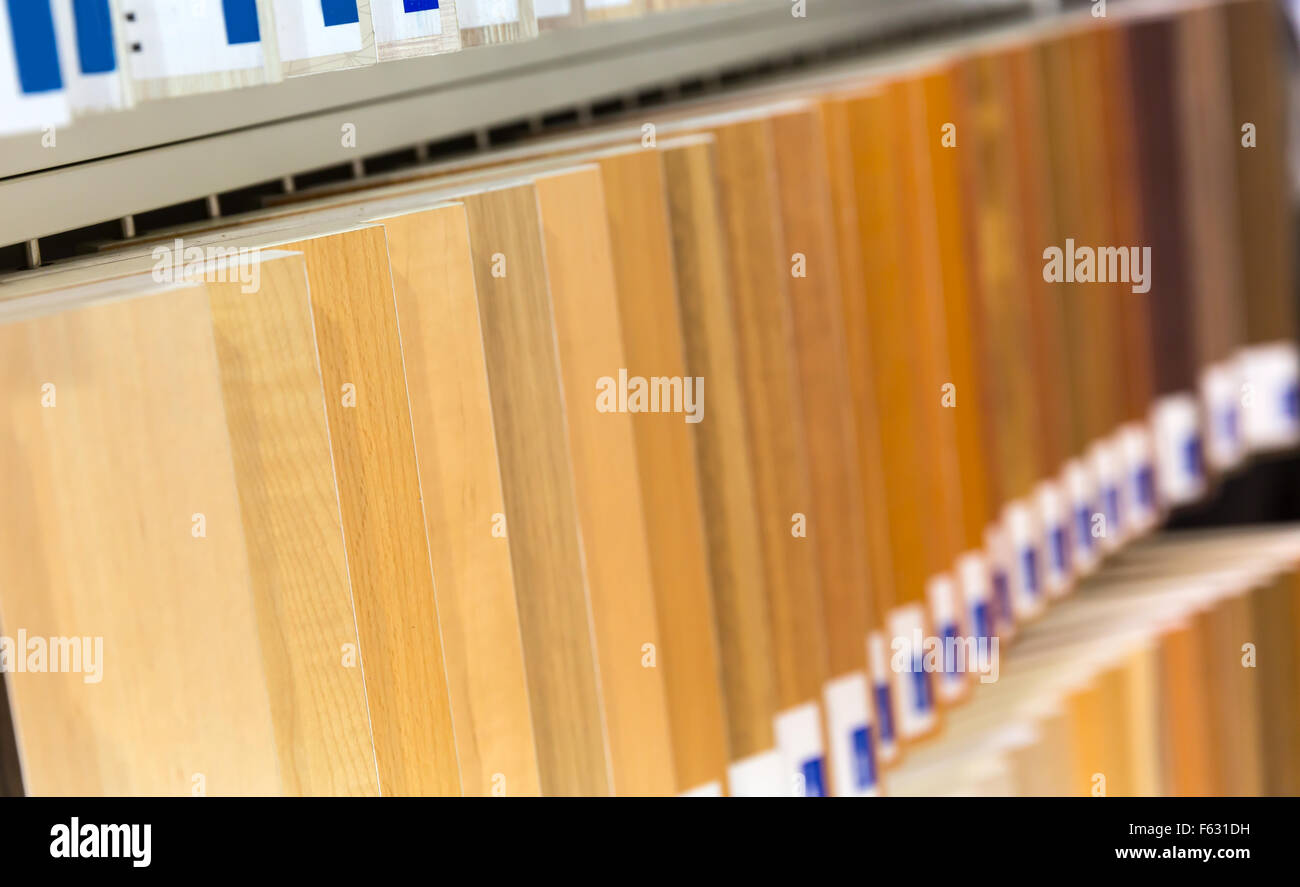 Set of many various wooden samples Stock Photo - Alamy