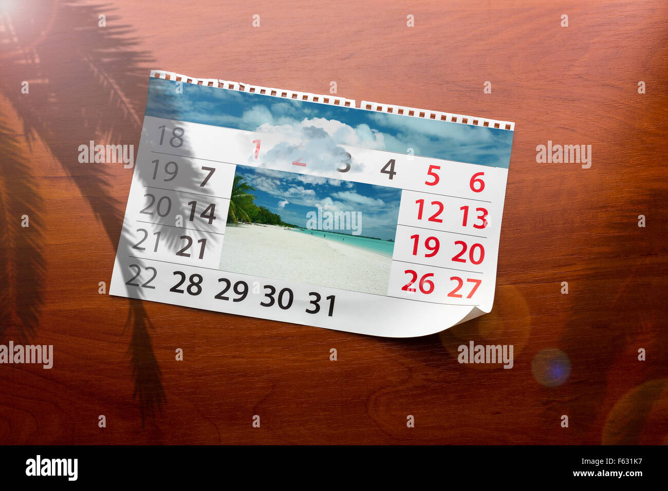 Calendar ocean hi-res stock photography and images - Alamy