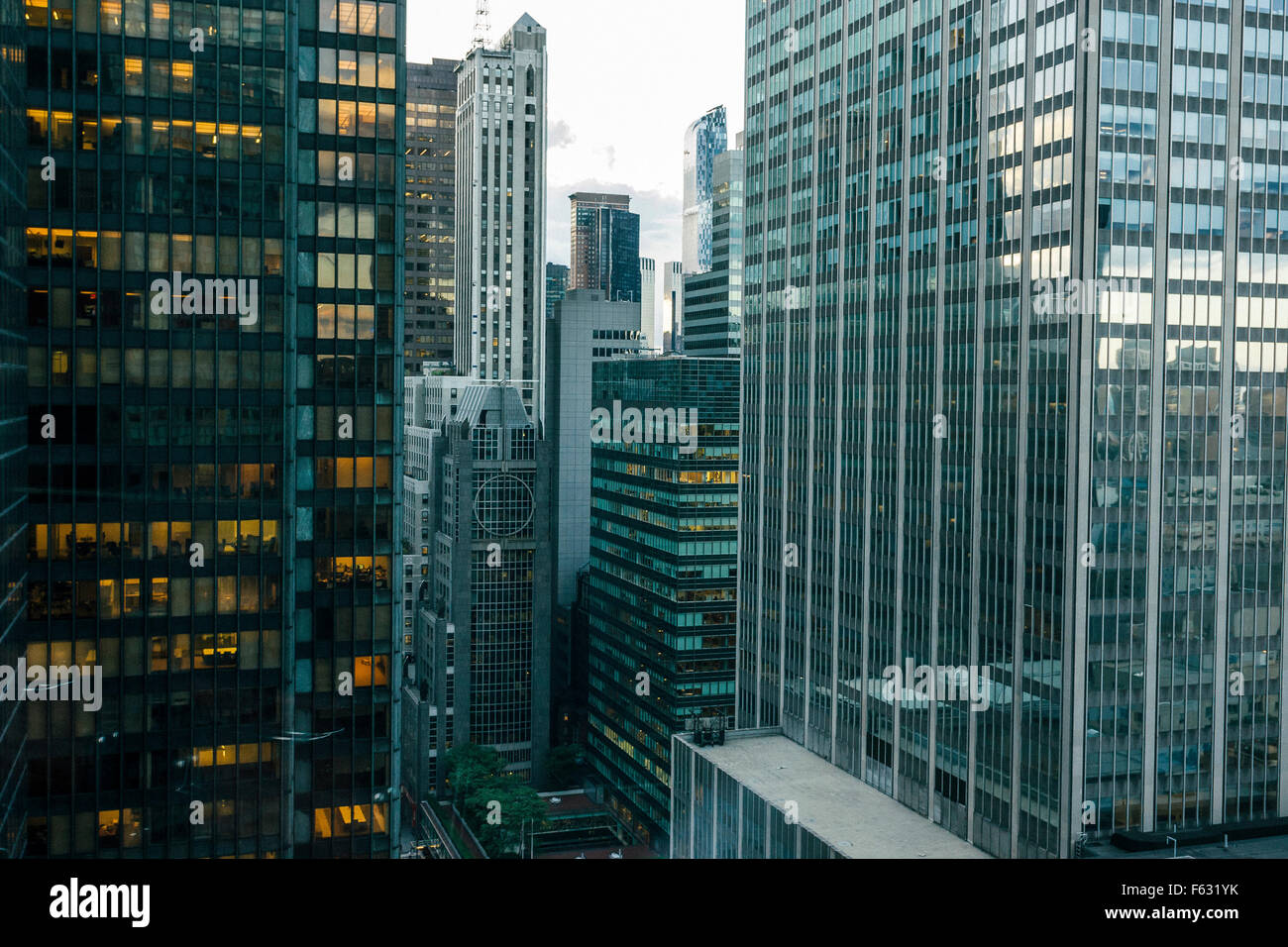 Midtown Manhattan office buildings Stock Photo - Alamy