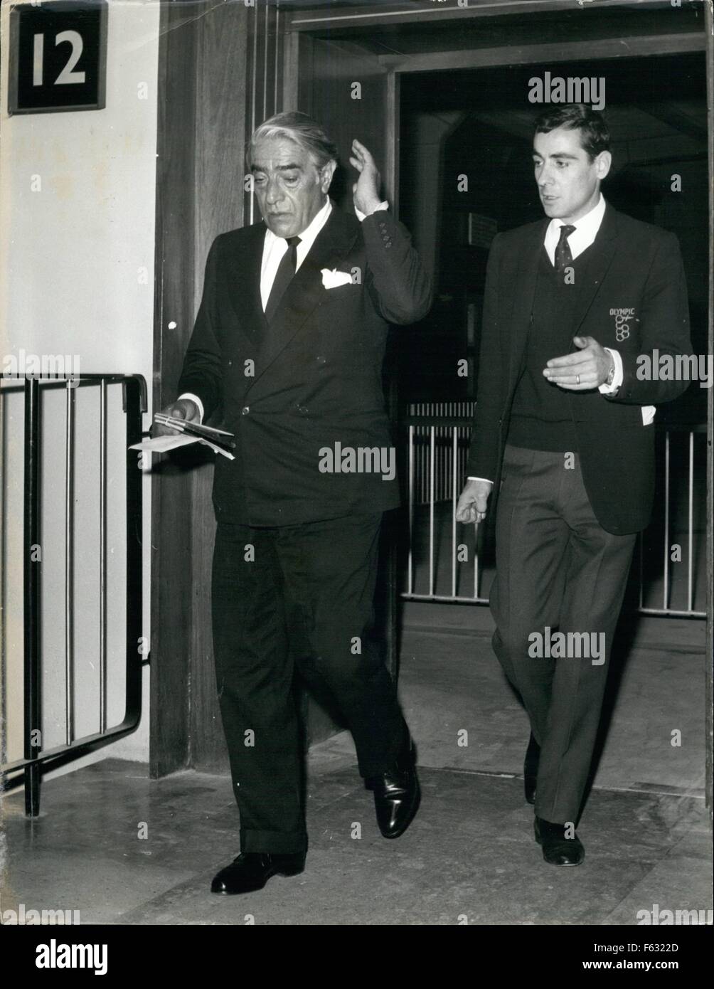 1972 - Mr. Onassis seen on his arrival at London Airport this evening ...