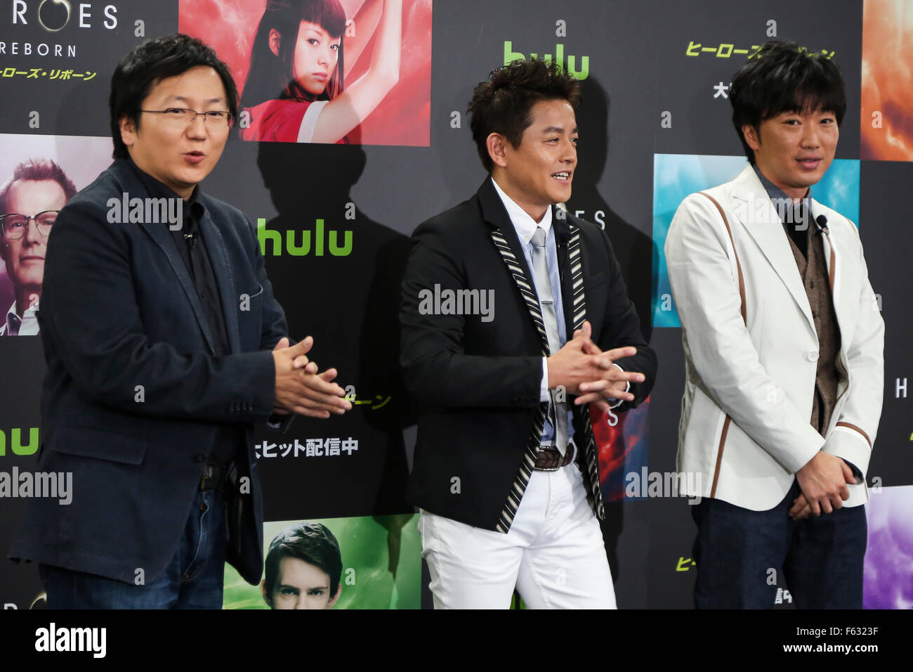 Tokyo, Japan. 11th November, 2015. (L to R) Japanese actor Masi Oka ...