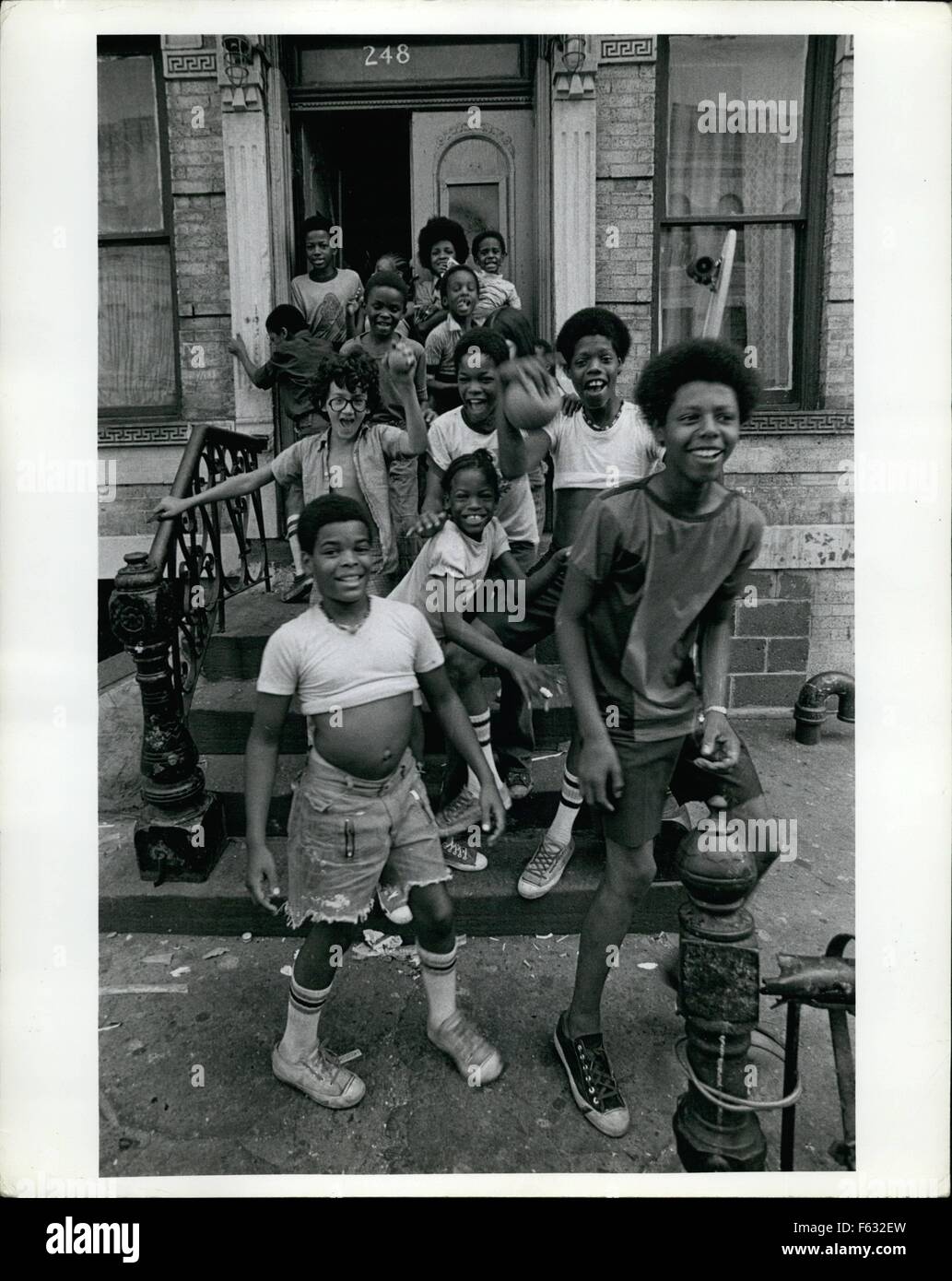 1982 - Block children in the Bushwich section of Brooklyn growing up ...