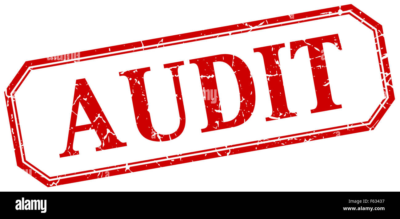 Audit red square grunge hi-res stock photography and images - Alamy