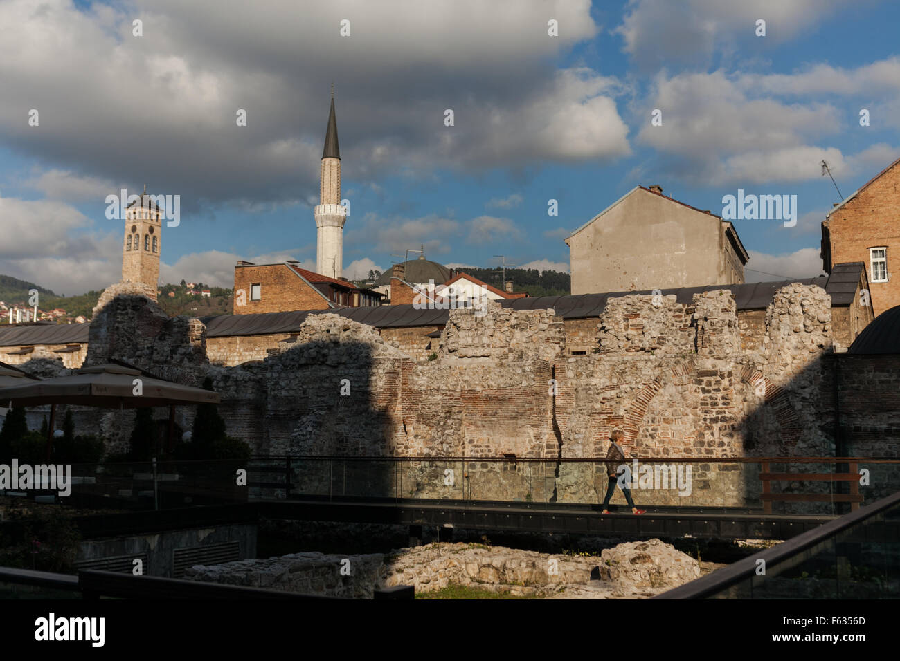 View on old town Bascarsija in Sarajevo Stock Photo - Alamy