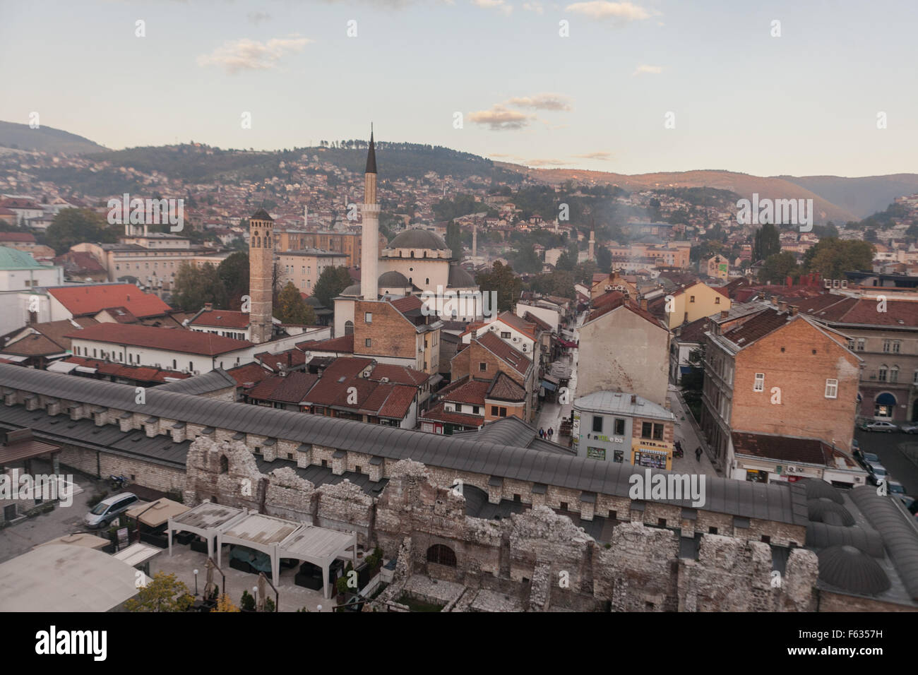 Skyline of Bascarsija – Sarajevo’s Old Bazaar Stock Photo - Alamy
